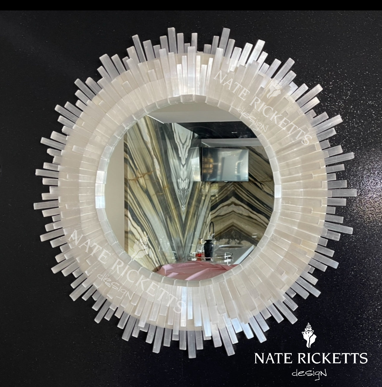 Selenite Starburst Mirror – Nate Ricketts Design